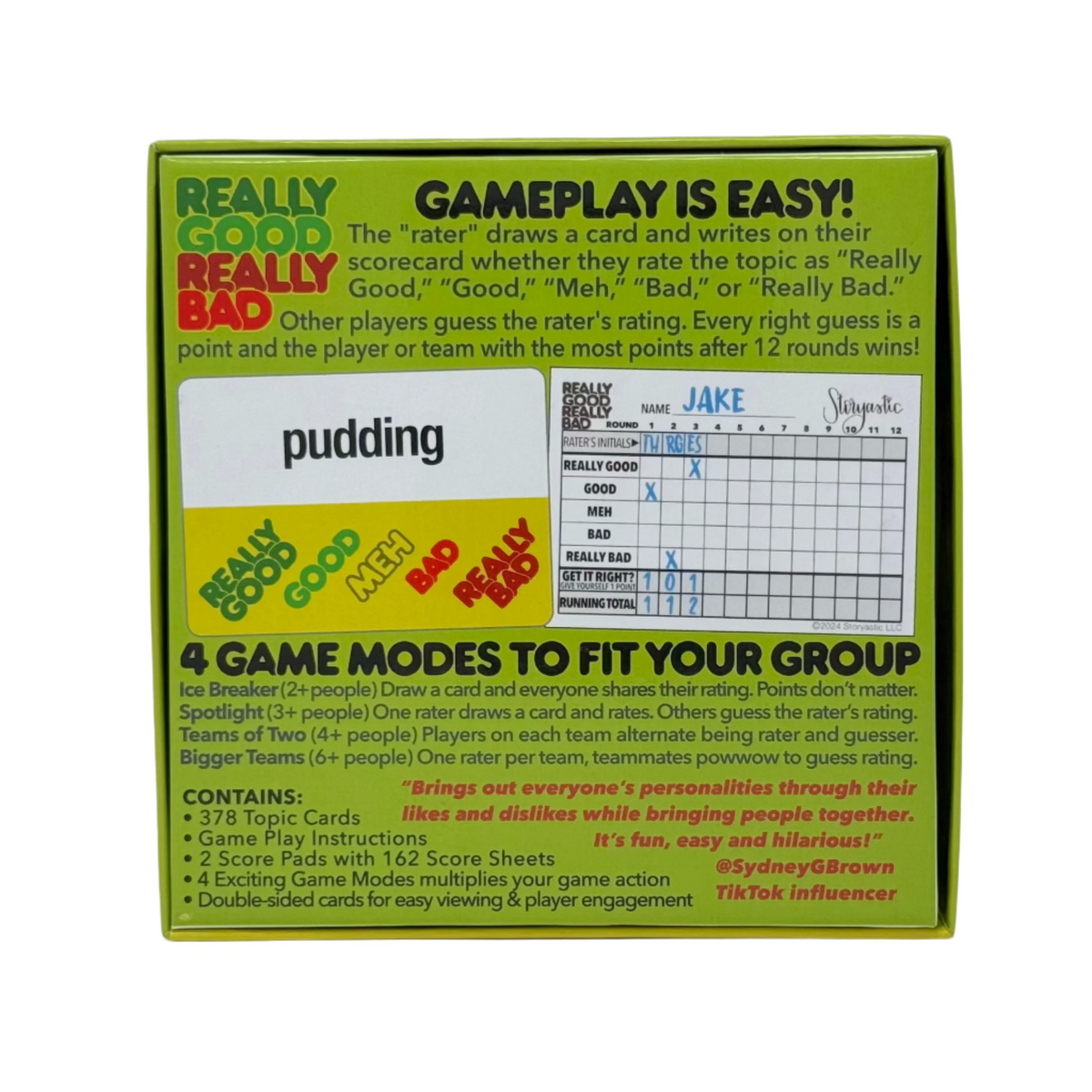 Really Good Really Bad: The Get to Know You Guess & Rate Game – Storyastic
