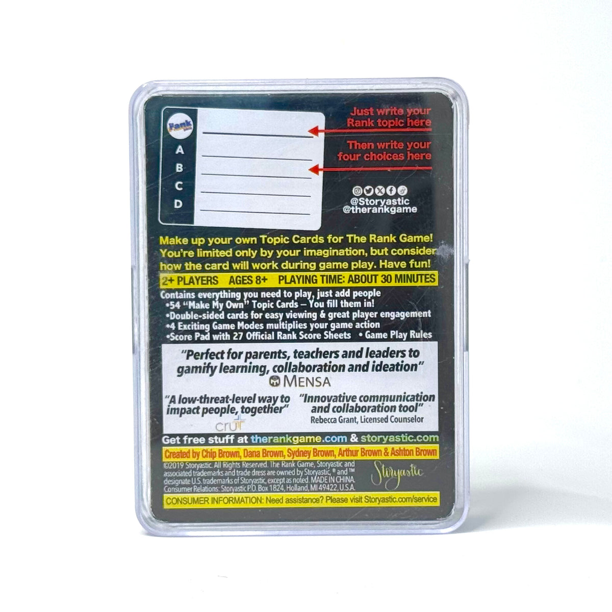 The Rank Game: Make My Own Pack (Standalone & Expansion Pack) – Storyastic