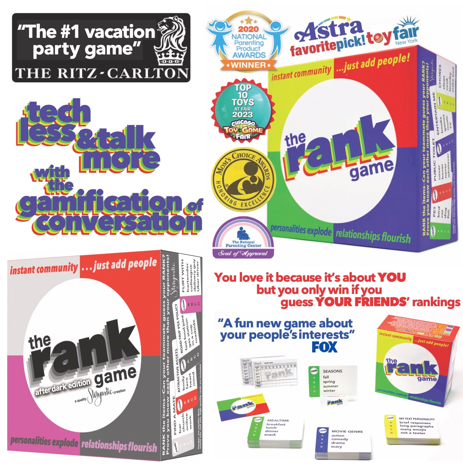 The Rank Game On-the-Go: MORE Girls Night (Pink Pack) – Storyastic